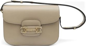 Gucci Hobo Bags - Structured Shoulder Bag With Gold-Tone Horsebit De - Gr. unisize - in Gr&uuml;n - f&uuml;r Damen