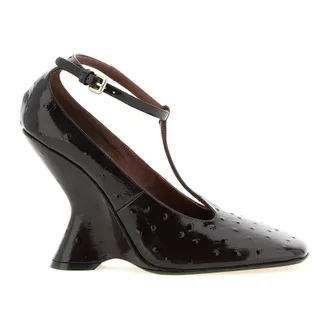 Dries Van Noten Femme, Chaussures, Rouge, Taille: 41 EU D&eacute;collet&eacute;