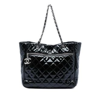 Chanel Pre-owned Gesteppte Lackleder-Tasche - - Pre-owned - Damen - Schwarzk - ONE SIZE