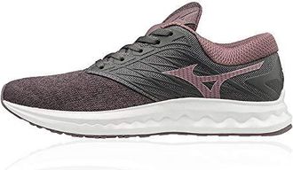 Mizuno Femme Wave Polaris Chaussures de Running, Gris Excalibur Lilas Fiery Coral 67, 38.5 EU