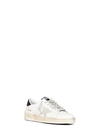 Golden Goose Mens Sneakers Stardan White Leather Calf Trainers