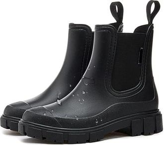 Generic Bottes de pluie en caoutchouc pour femmes, Bottes de pluie pour femmes, Bottes de pluie imperm&eacute;ables antid&eacute;rapantes Bottes de boue en caoutchouc, Chau