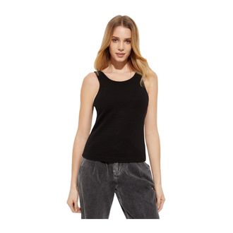 IXIAH Ixiah, Femme, Tops, Noir, Taille: 34 FR Débardeur Noir