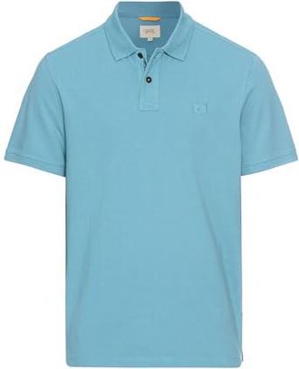 Camel Active Herren Halbarm Poloshirt aus Reiner Baumwolle Blau, Menswear-5xl Polo, Bleu, 5XL Hommes