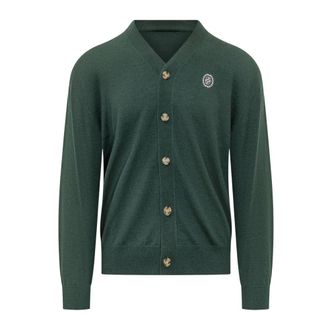 Dr&ocirc;le de Monsieur D Mirror Cardigan - Homme - Pulls - Vert - Taille: S