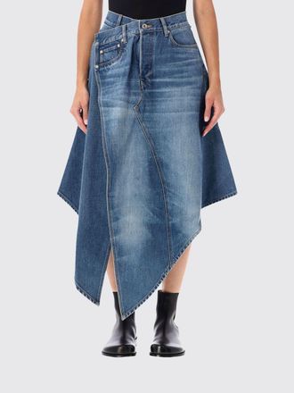 J.W.Anderson Asymmetrischer Denim-Midirock mit hoher Taille