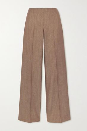 Stella McCartney Hose Mit Weitem Bein Aus Einer Wollmischung - Braun