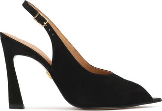 Kazar Femme, Chaussures, Noir, Taille: 39 EU Escarpins Peep Toe en Daim