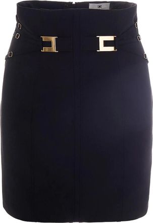 Elisabetta Franchi Jupe Midi - Noir
