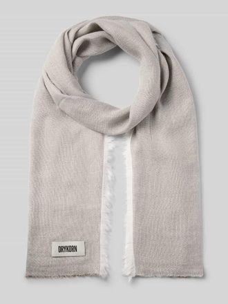 Drykorn Schal mit Label-Detail und Fransen Modell PLINA