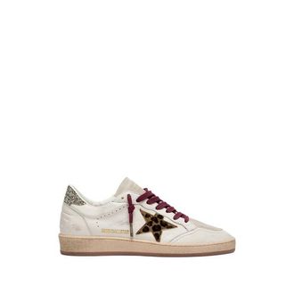 Golden Goose Basket Ball Star d&eacute;tail l&eacute;opard en cuir