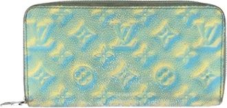 Louis Vuitton Portefeuille long (bi-pli) Pre-owned - Femme - Pre-owned - Vert - Taille: ONE Size
