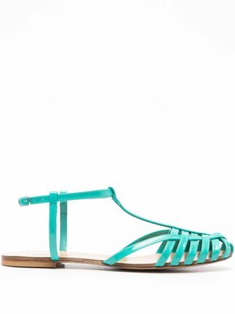 Anna F. 512 Sandalen mit T-Riemen - Blau