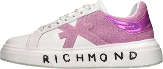 John Richmond Femme, Chaussures, Multicolore, Taille: 41 EU Baskets en cuir avec strass