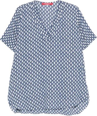 Marina Rinaldi Femme, Blouses et Chemises, Bleu, Taille: 50 FR Blouse