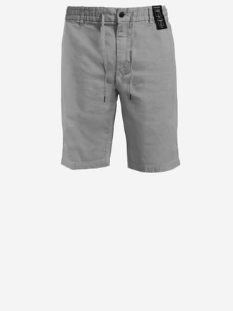 HUGO BOSS Mens Pants Stretch Cotton Grey Short