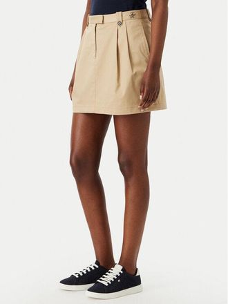 Tommy Hilfiger Minirock WW0WW52106 Beige Regular Fit