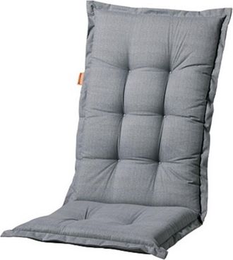Madison New York Schaum und Vlies, A046 Hochlehner Auflage Basic Grey, ca. 123 x 50 x 8 cm, grau