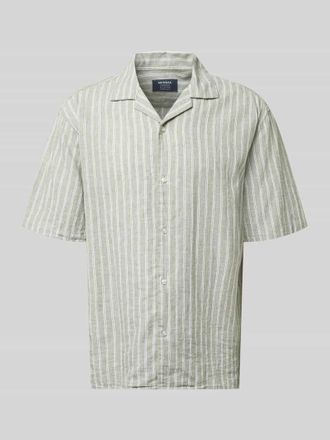 Mc Neal Regular Fit Freizeithemd aus Leinen-Baumwoll-Mix