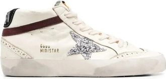 Golden Goose Femme, Chaussures, Beige, Taille: 37 EU Mid Star Leather High Top Baskets