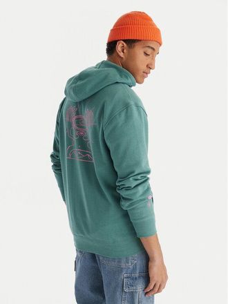 Quiksilver Sweatshirt Graphic Hood Zip EQYFT05133 Grün Regular Fit