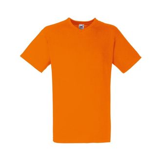 Fruit Of The Loom Herren T-Shirt Valueweight V-Neck T 61-066-0, Farbe:orange, Gr&ouml;&szlig;e:3XL