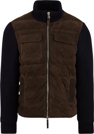 The Jack Leathers Veste Mix309 - Homme - Vestes - Brun - Taille: 2XL