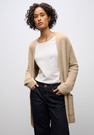 Street One Cardigan lang und in Federgarn-Qualität, offen