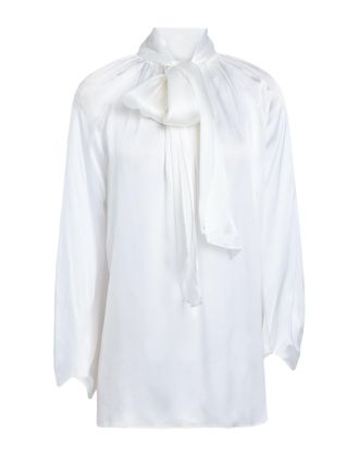 Karl Lagerfeld SILK-BLEND BOW SHIRT