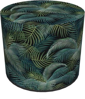 Bertoni Hocker Sitzhocker Pouf f&uuml;r Balkon & Garten Puff Codura Wetterfest 40 x 40 cm Garten Sitzsack Outdoor & Indoor Runder Sitzpouf mit abnehmbarem Bezug Wa