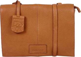 Burkely Soft Skylar Double Pocket Flap Bag Cozy Cognac