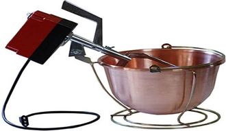 Vigor Blinky Nuova Fac - Elektrotopf 10 l mit kupferverst&auml;rktem Motor (24 W) (9 effektive Liter), braun, 10 l