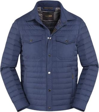 Moorer Homme, Vestes, Bleu, Taille: S Bersan-S3 Overshirt