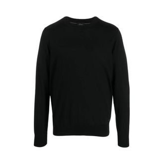 Brioni Schwarzer Wollpullover mit Feinstrick - - Knitwear - Herren - Schwarzk - 3XL