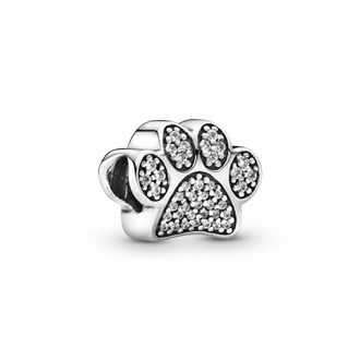 Pandora Pav&eacute;-Pf&ouml;tchen Charm Sterling-Silber 7,8 x 10 x 11,5 mm (T/H/B)