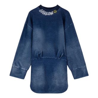 Barrow Sweatshirt mit Denim-Effekt - - Dresses - Damen - Blau - S