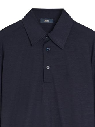 Herno Wool Polo Shirt - Navy