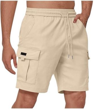 Generic Short court pour homme avec poches - Pantalon de course intelligent - Short de sport pour homme - Pantalon chino d&eacute;contract&eacute; - Pantalon de d&eacute;tente - P