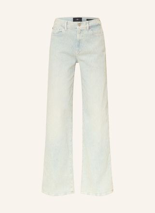 7 For All Mankind Wide Leg Jeans Lotta blau