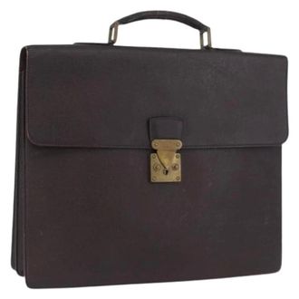Louis Vuitton Sac daffaires en cuir Taiga Pre-owned - Femme - Pre-owned - Noir - Taille: ONE Size