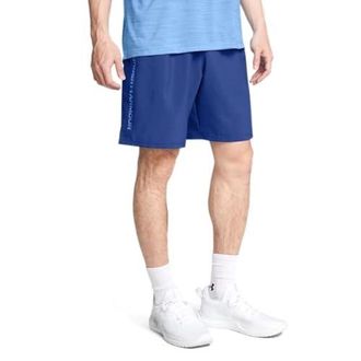Under Armour pour des Hommes Short tiss&eacute; Technique avec Logo, Bleu, XL