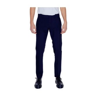 Antony Morato Pantalon de costume coupe ajust&eacute;e - Homme - Pantalons - Bleu - Taille: 2XL
