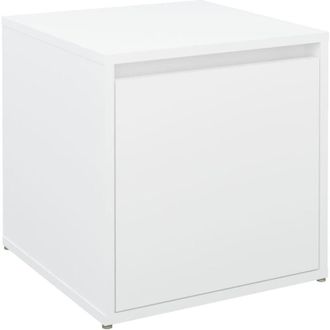 vidaXL Vidaxl - Tiroir bo&icirc;te blanc 40,5x40x40 cm - Bois ding&eacute;nierie r&eacute;sistant &agrave; lhumidit&eacute; - Grand espace de rangement - Design minimaliste