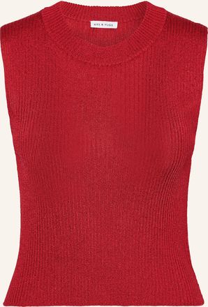 Mrs & Hugs Mrs & Hugs Stricktop Mit Glitzergarn rot