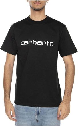 Carhartt Work in Progress Homme, Tops, Noir, Taille: L T-Shirt Ras du Cou