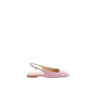 Gianvito Rossi Femme, Chaussures, Rose, Taille: 38 1/2 EU Ballerines &agrave; Bout Carr&eacute; et Bride Arri&egrave;re