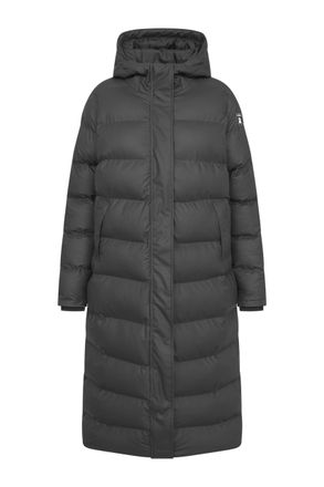 Derbe Wintermantel Interholm Damen Schwarz Puffer 40 | Steppmantel | Vegane Daune | lang