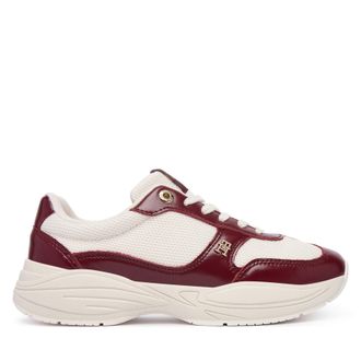Tommy Hilfiger Sneakers Tommy Hilfiger Modern Runner Shiny Leather FW0FW09413 Dunkelrot