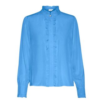 Saint Tropez Chemise FelinaSZ - Femme - Blouses et Chemises - Bleu - Taille: 42 FR