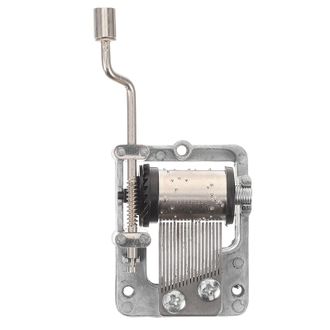 Cabilock Metall Spieluhrmechanismus mit Handkurbel Kleines Selbstgemacht Ersatz Spieluhrwerk Langlebiger Mechanismus f&uuml;r Eigene Spieluhr